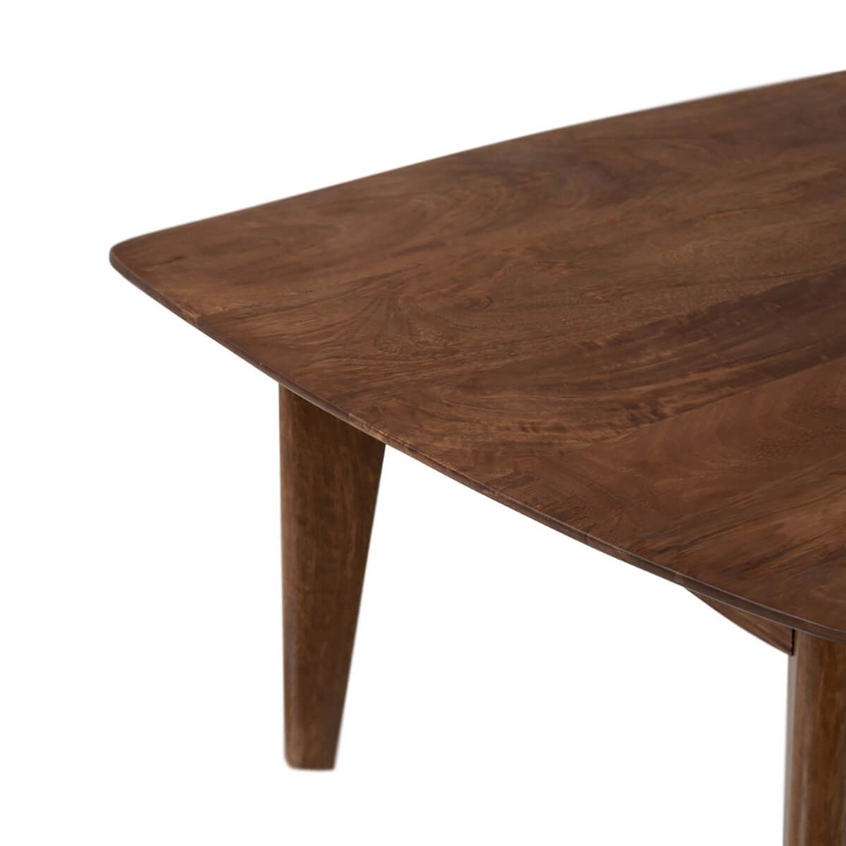 Dina - Table Basse Rectangulaire En Manguier Massif Teintée à Prix ...