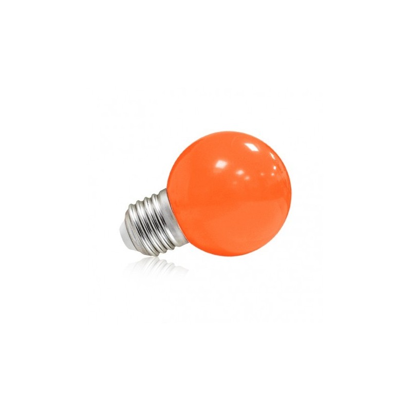 Ampoule Led E27 Bulb Opaque Orange G45 1w (9w) à Prix Carrefour