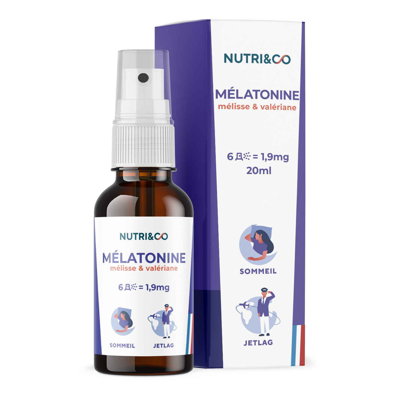 Mélatonine 1,9 Mg Bio-active - Action Flash - Sommeil Jetlag - Mélisse ...