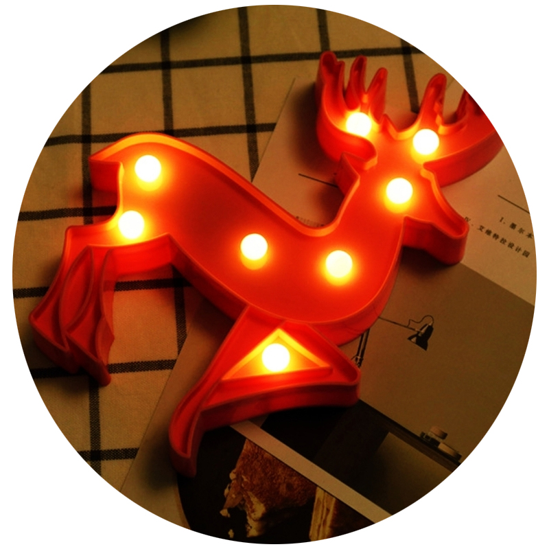 Lampe Décorative Cerf Veilleuse Led Maison Lumière Blanc Chaude Yonis à ...