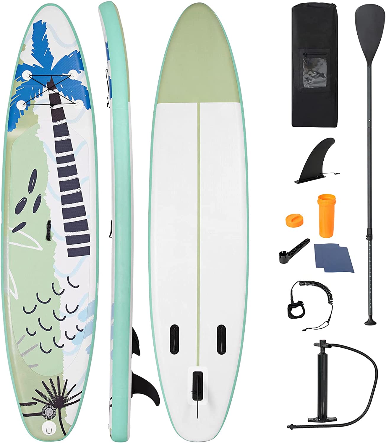 Stand Up Paddle Board Gonflable 335x76x15cm Pagaie Réglable à Prix ...