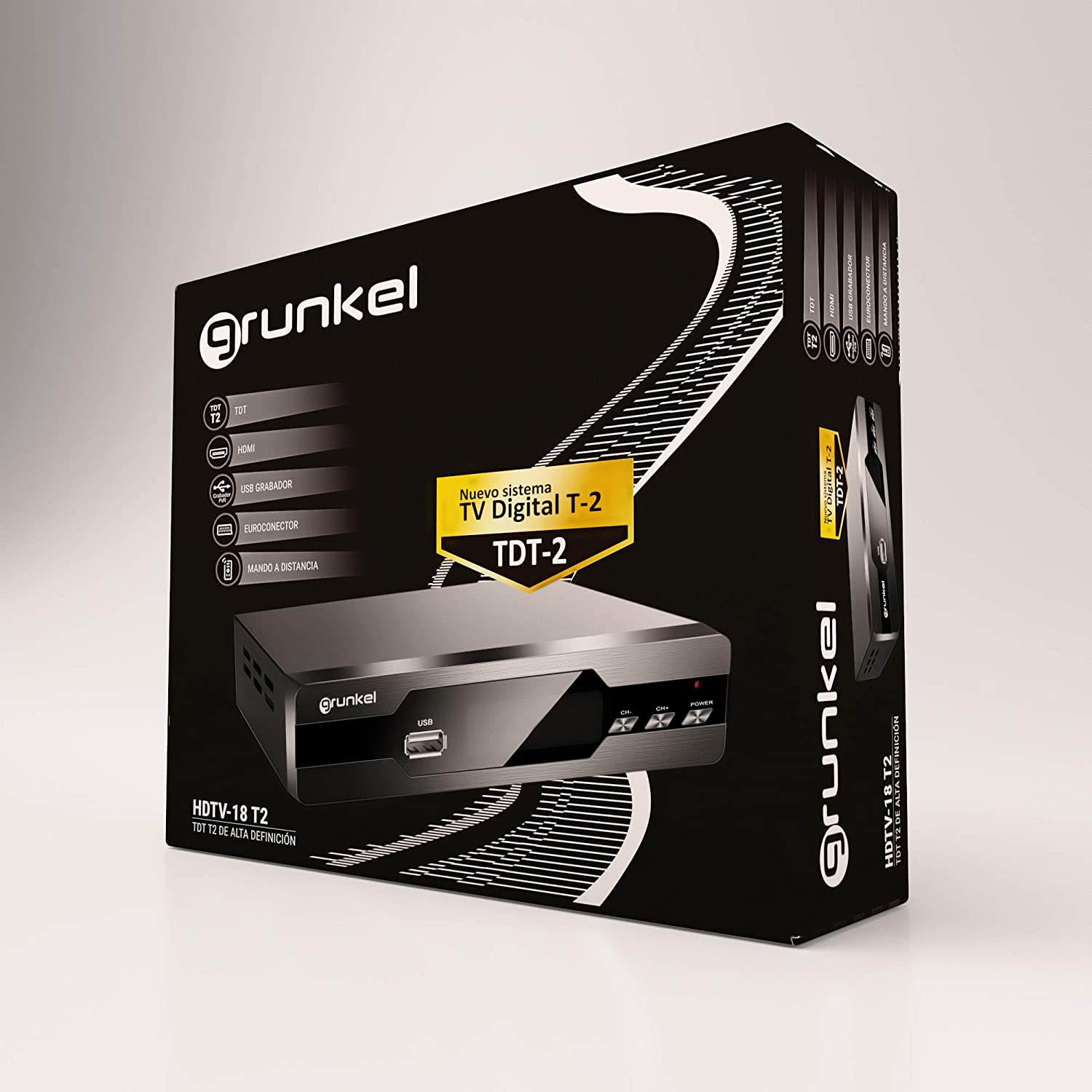 Grunkel Hdtv-18 T2 Tnt Haute Définition Avec T2 à Prix Carrefour