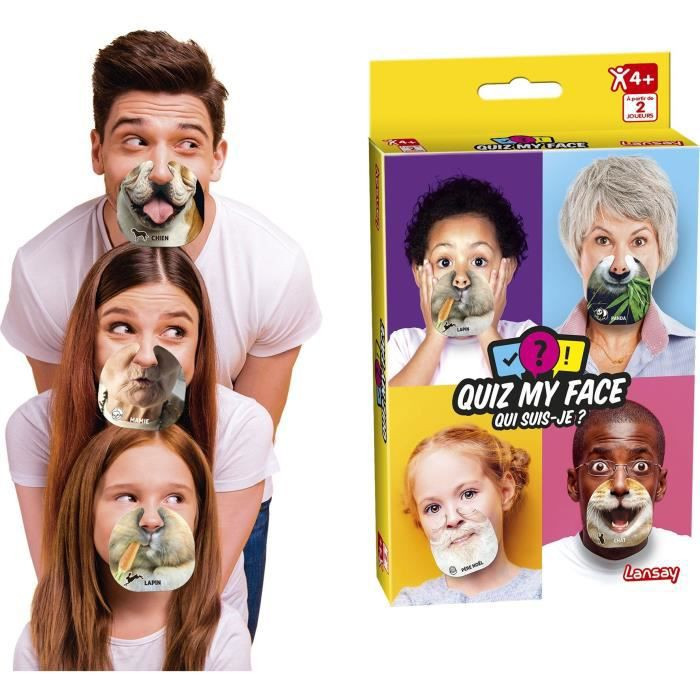 Quiz My Face - Jeu De Société - Jeu D'ambiance - Des 4 Ans - A Partir ...