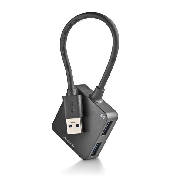 NGS IHUB 3.0 TINY USB 3.2 Gen 1 (3.1 Gen 1) Type-A 5000 Mbit/s Nero - NGS