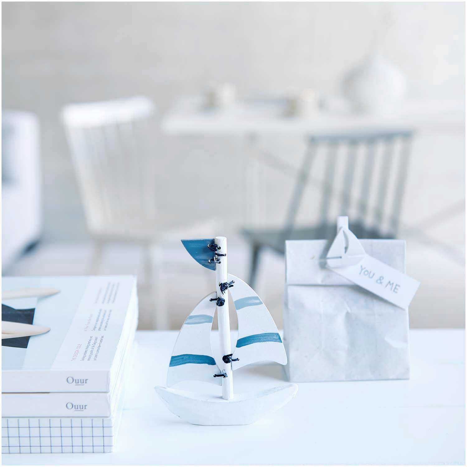 36 Confettis En Bois - Voilier - Blanc à Prix Carrefour