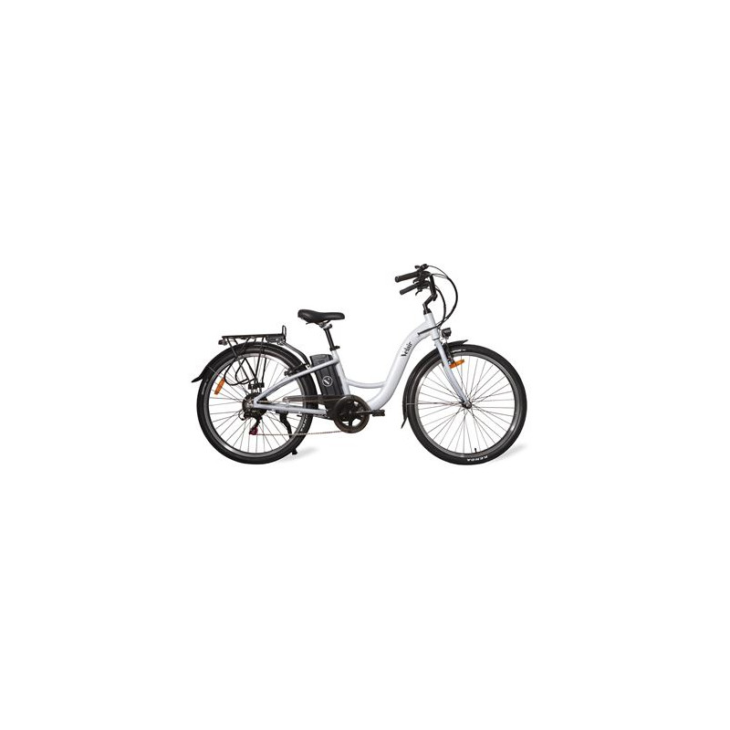 Vélo Électrique Velair City 250 W Blanc à Prix Carrefour