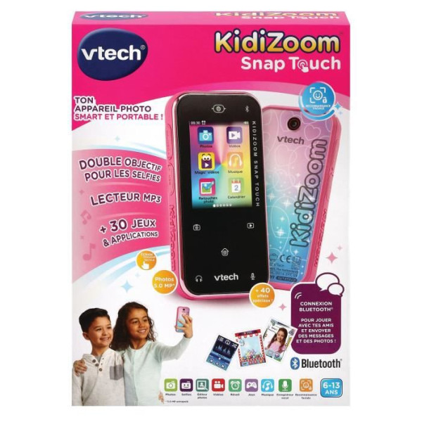 Vtech - Kidizoom Snap Touch Rose - Appareil Photo Enfant à Prix Carrefour