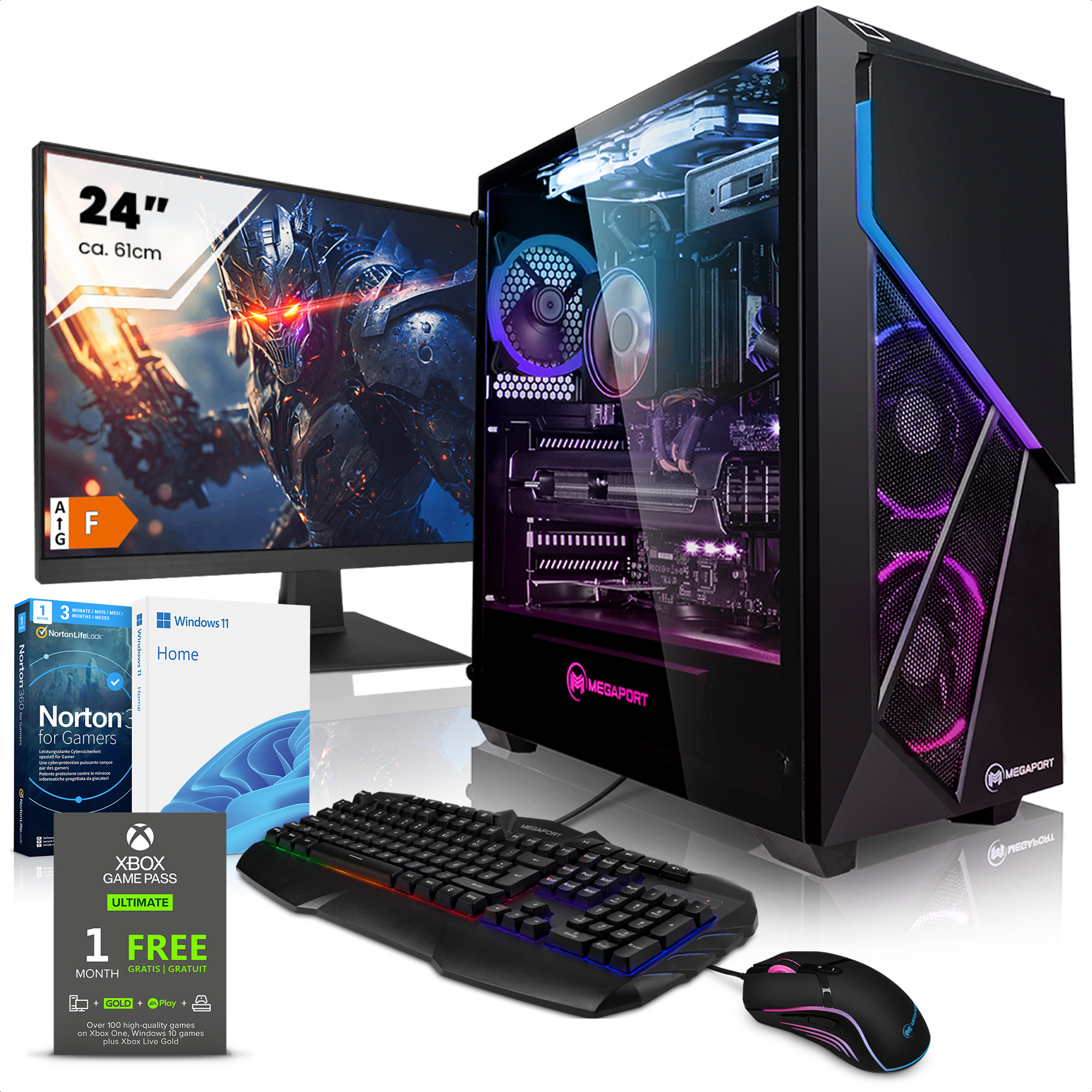 Pc Gamer Megaport Ryzen 5 5600 • Ecran • Rtx3060ti • 16go • 1to M.2 Ssd ...