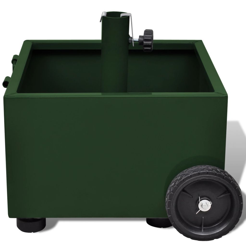 Pot De Plantes Et Support De Parasol D'extérieur 2-en-1 Vert à Prix ...