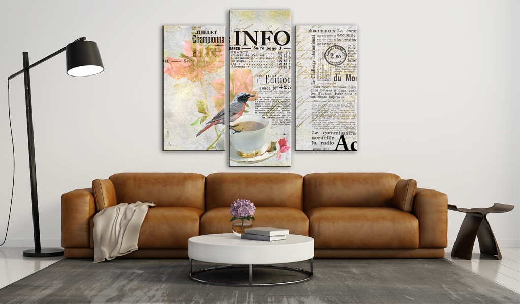 Tableau Morning Newspaper - L 120 X H 100 Cm à Prix Carrefour